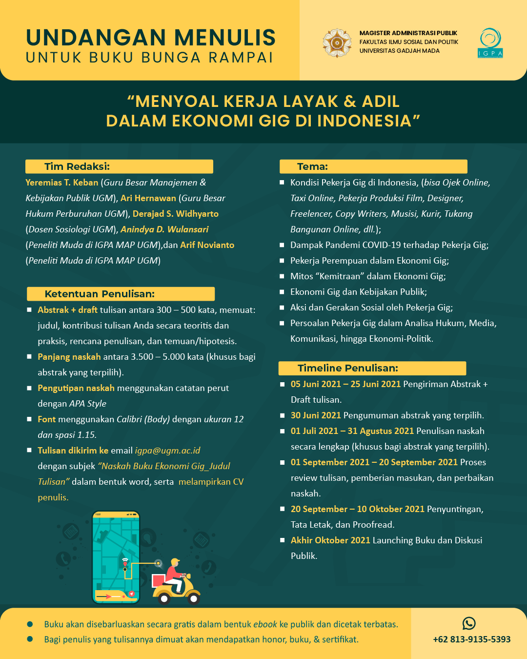 Call for Papers: Menyoal Kerja Layak dan Adil dalam Ekonomi Gig di ...
